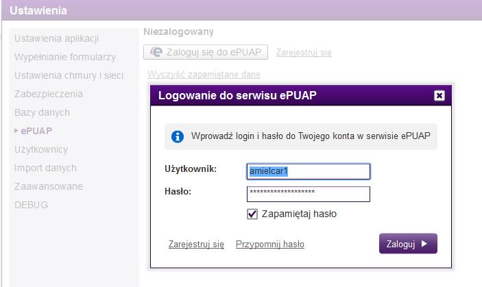 ePUAP - wysyłka na adres Elektronicznej Skrzynki Podawczej
